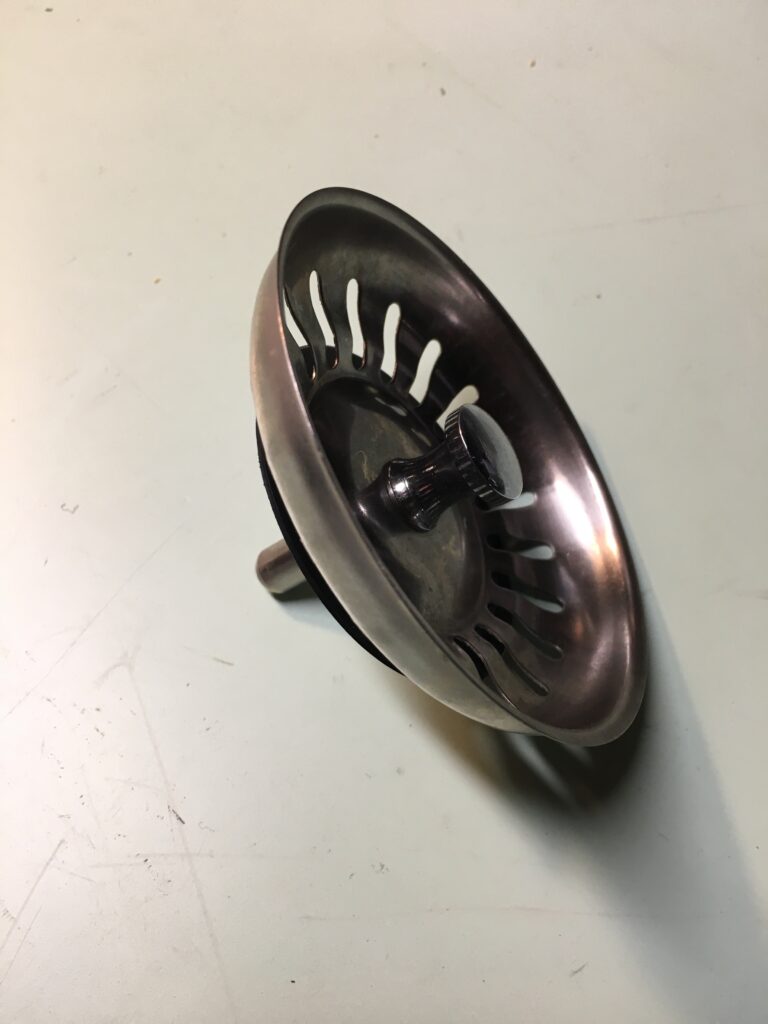 Detailed design of 3D print piece example: Sink Strainer - Practical Usage